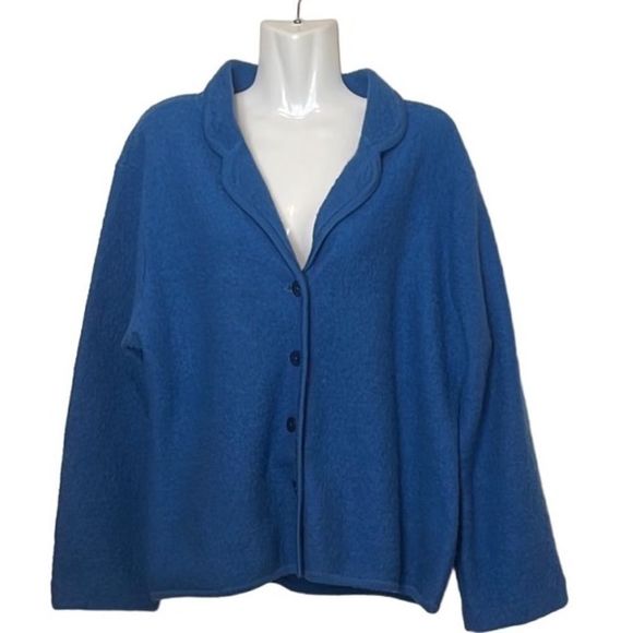 Appleseed's | Jackets & Coats | Appleseeds Womens Coat 0 Wool L Jacketsweater Button Front Long ...